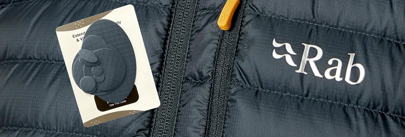 How to Repair Your RAB Down Jacket with aZengear Self-Adhesive Patches