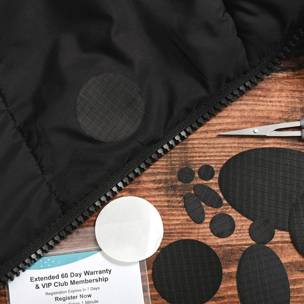 Puffer Jacket Repair Patches, Self-Adhesive, Waterproof, Tear-Cold-Heat ...