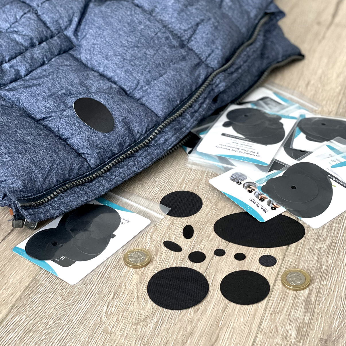Puffer Jacket Repair Patches, Self-Adhesive, Waterproof, Tear-Cold-Heat ...